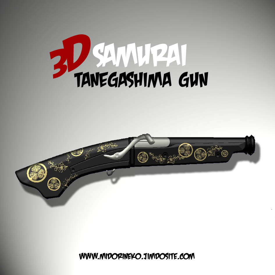 🗡️ Samurai Tanegashima Gun・ 3D File for ・Cults