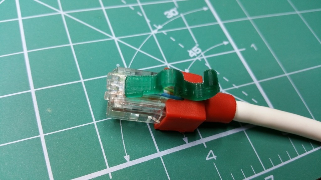 🔌 Ethernet (RJ45) Plug broken lock tab fix・Free STL File for ・Cults