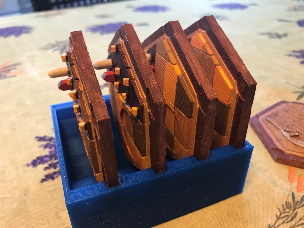 🧲 3D Catan Tile Storage for magnetic version・Free STL File for ・Cults