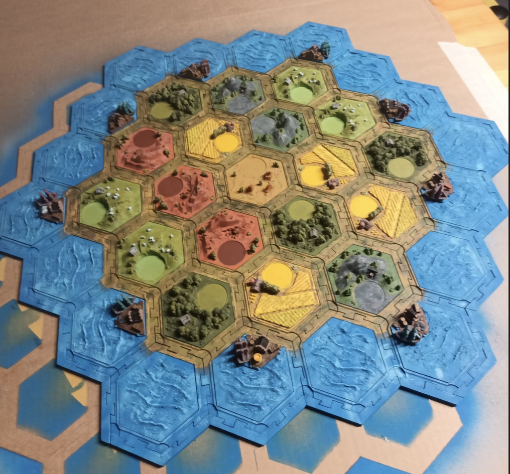 🎲 Catan Interlocking tile storage・Free 3D File for ・Cults