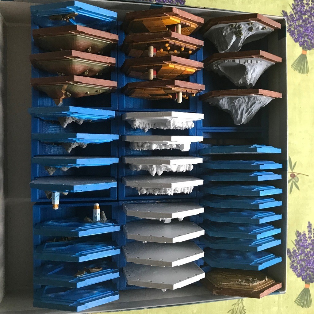 🧲 3D Catan Tile Storage for magnetic version・Free STL File for ・Cults