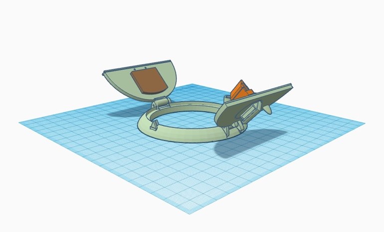 🪖 1/10th scale M4 Sherman split hatch for Lubos M4 model・ STL File for ...