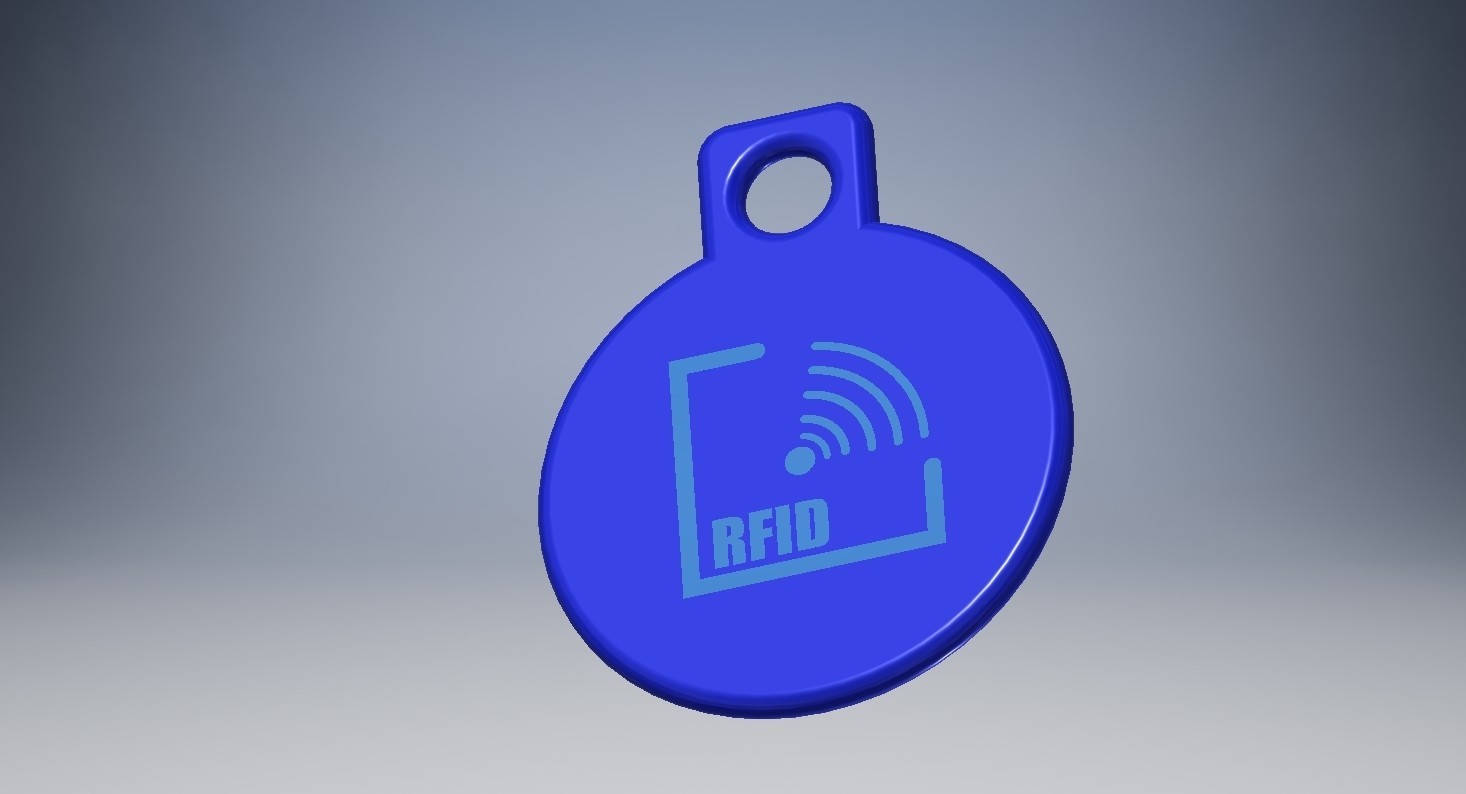 🔑 RFID key fob・Free STL File for ・Cults