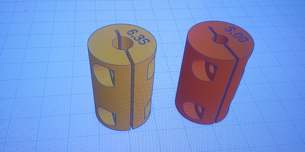 Archivo STL gratis Acoplador de eje para motor paso a paso 8mm x 5mm y ...