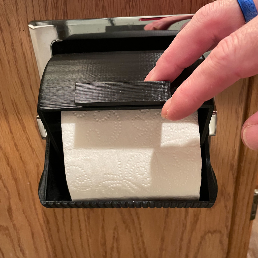 🚽 Toilet Paper Protector - Upper lid・Free STL File for 3D printing・Cults