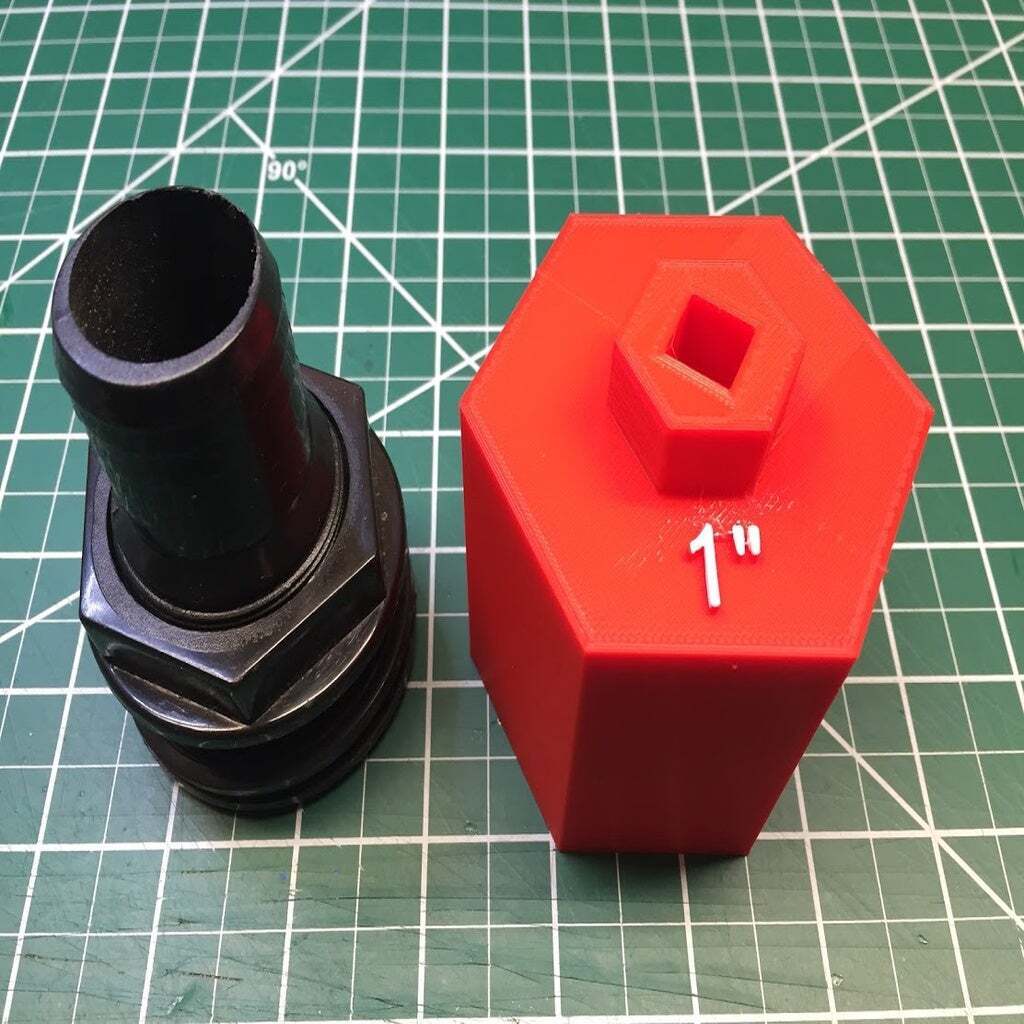 Free STL file Bulkhead socket for PVC pipe 🔧 ・3D print object to ...