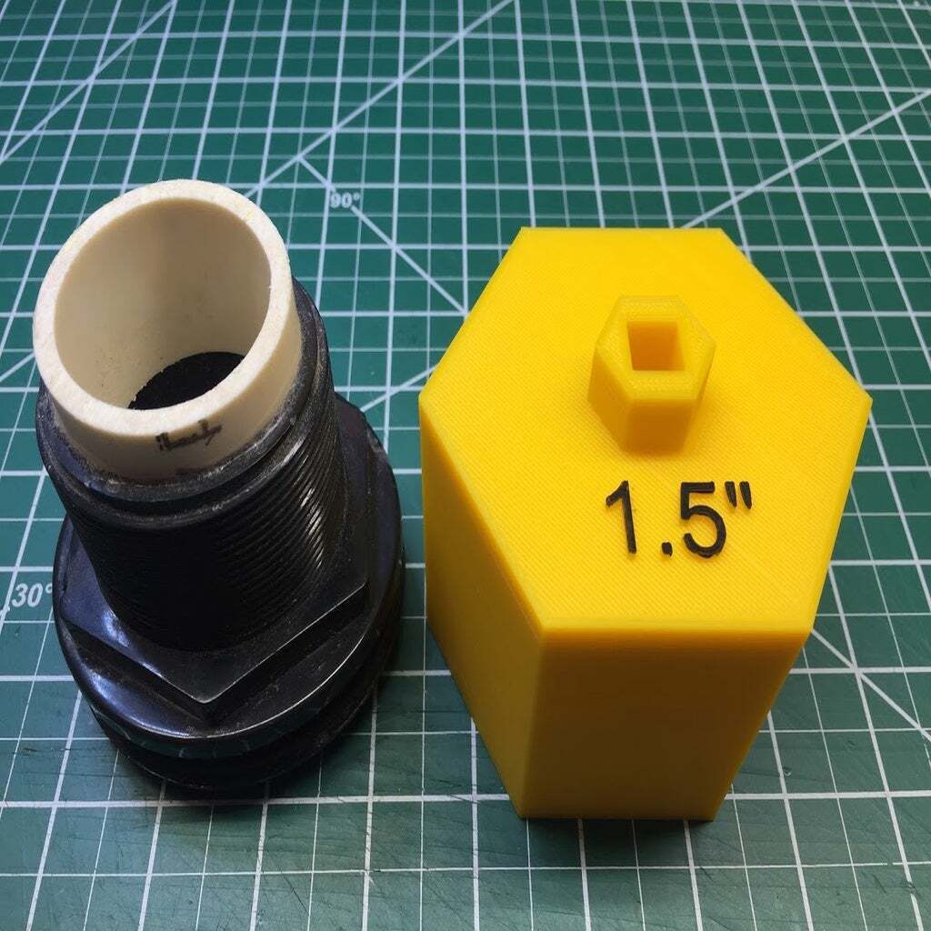 Free STL file Bulkhead socket for PVC pipe 🔧 ・3D print object to ...