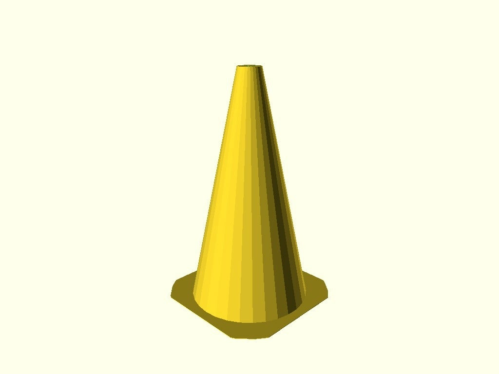 Free SCAD file Customisable Traffic Cone - Spiralize 🚦 ・3D printer ...
