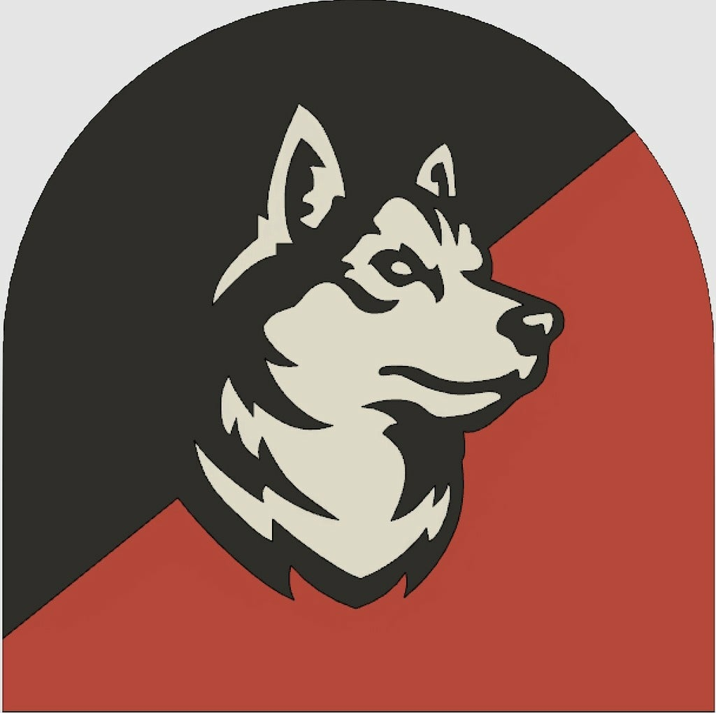 Free STL file Northeastern Wolf Plaque 🐺 (STEP)・3D printable model to ...