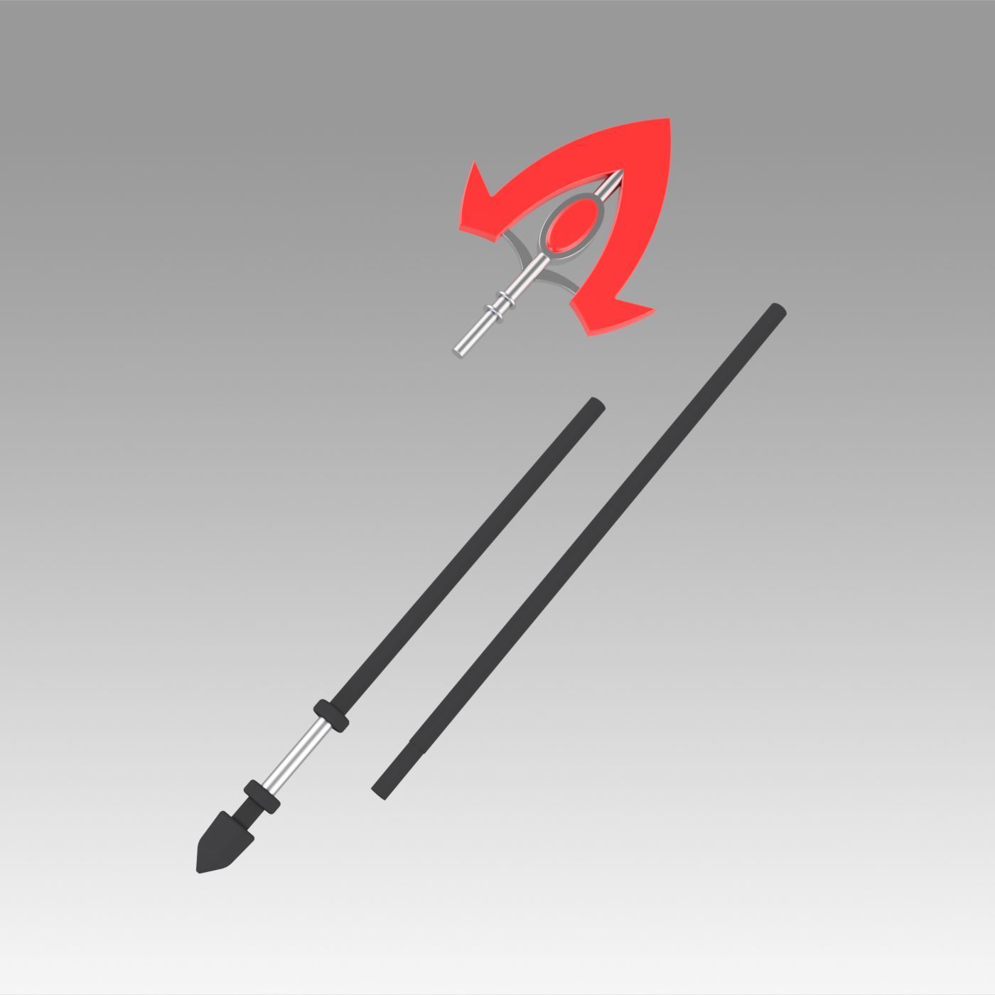 🔫 Akame ga KILL Bulat Spear Cosplay Weapon・Archivo STL para ・Cults
