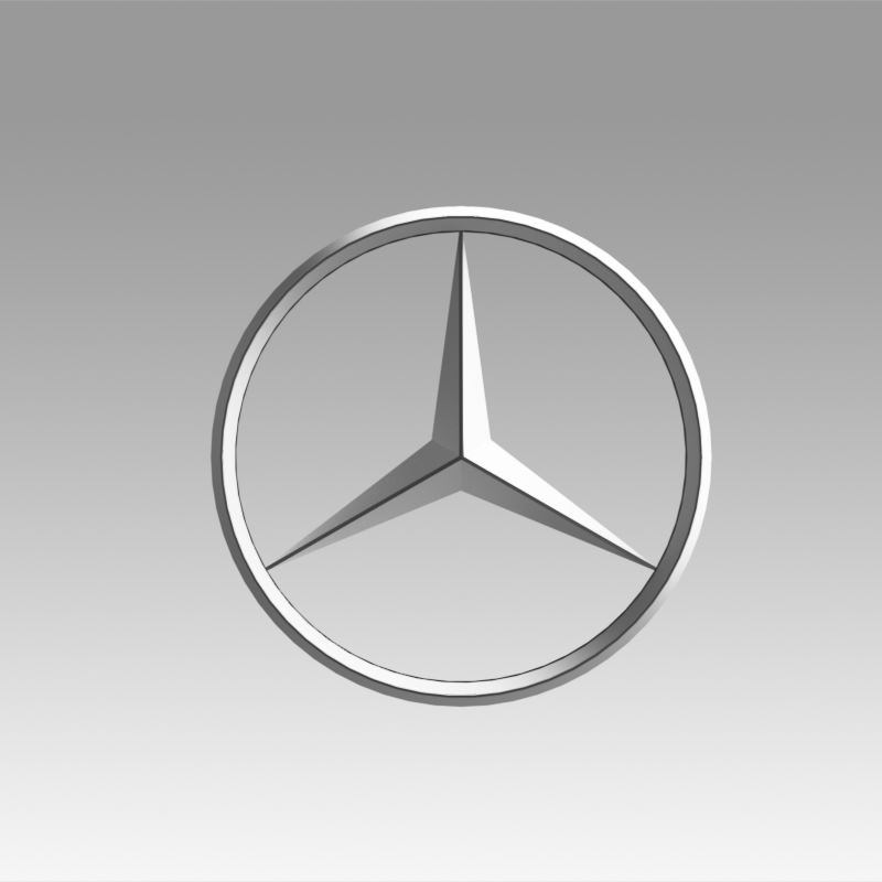 STL file Mercedes logo 🚗 (OBJ)・3D printing model to download・Cults