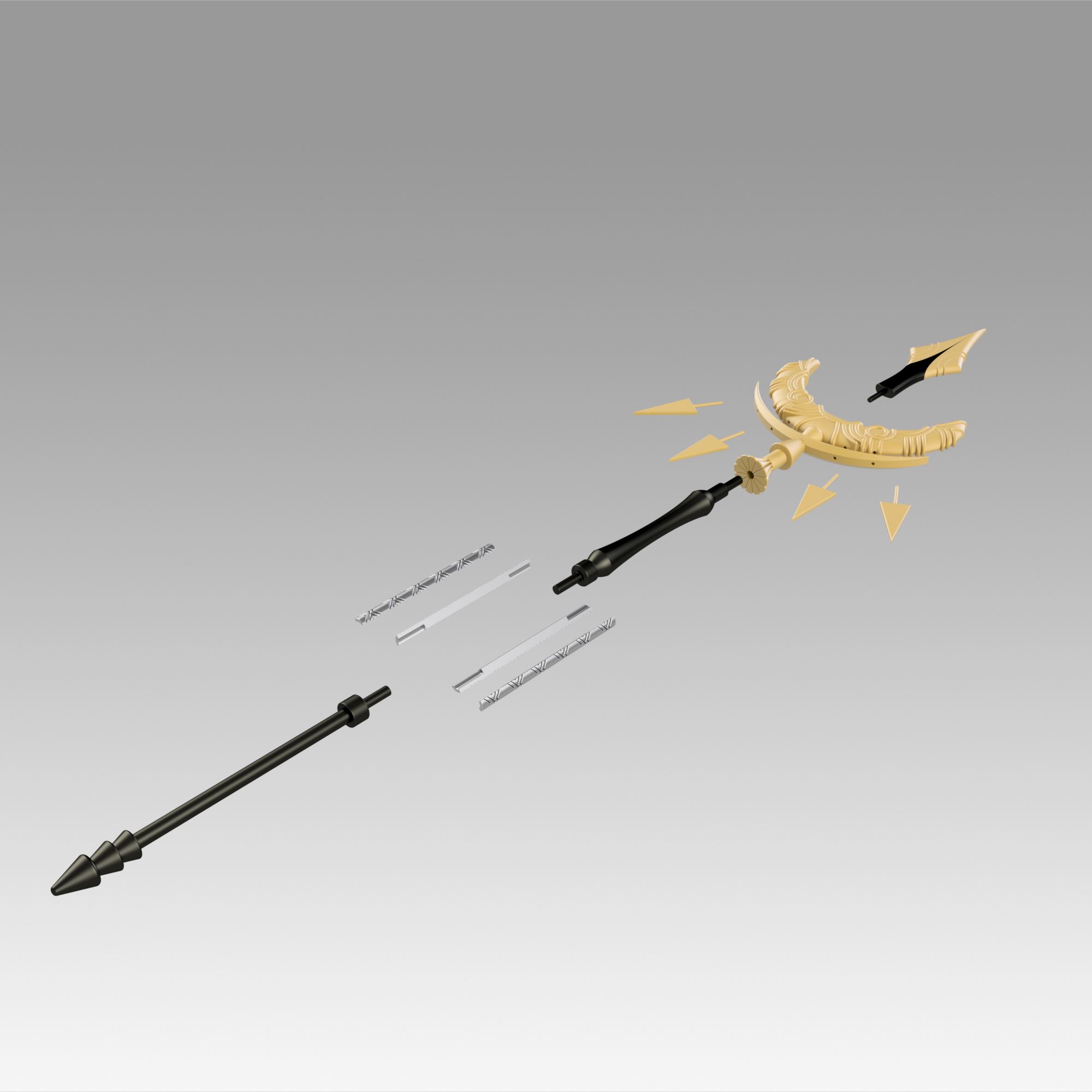 Fichier STL Final Fantasy Spectral Necromancer Cosplay Prop Weapon 🔫 ...