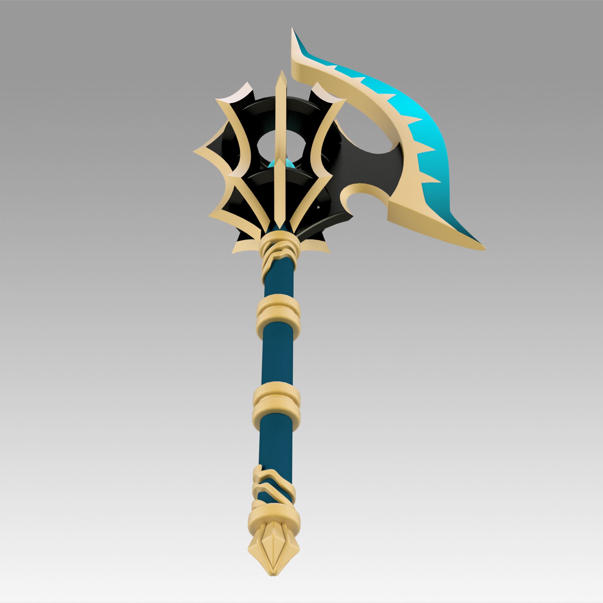 STL file Fate Grand Order Berserker Darius III Two Hatchets 🔫・3D ...