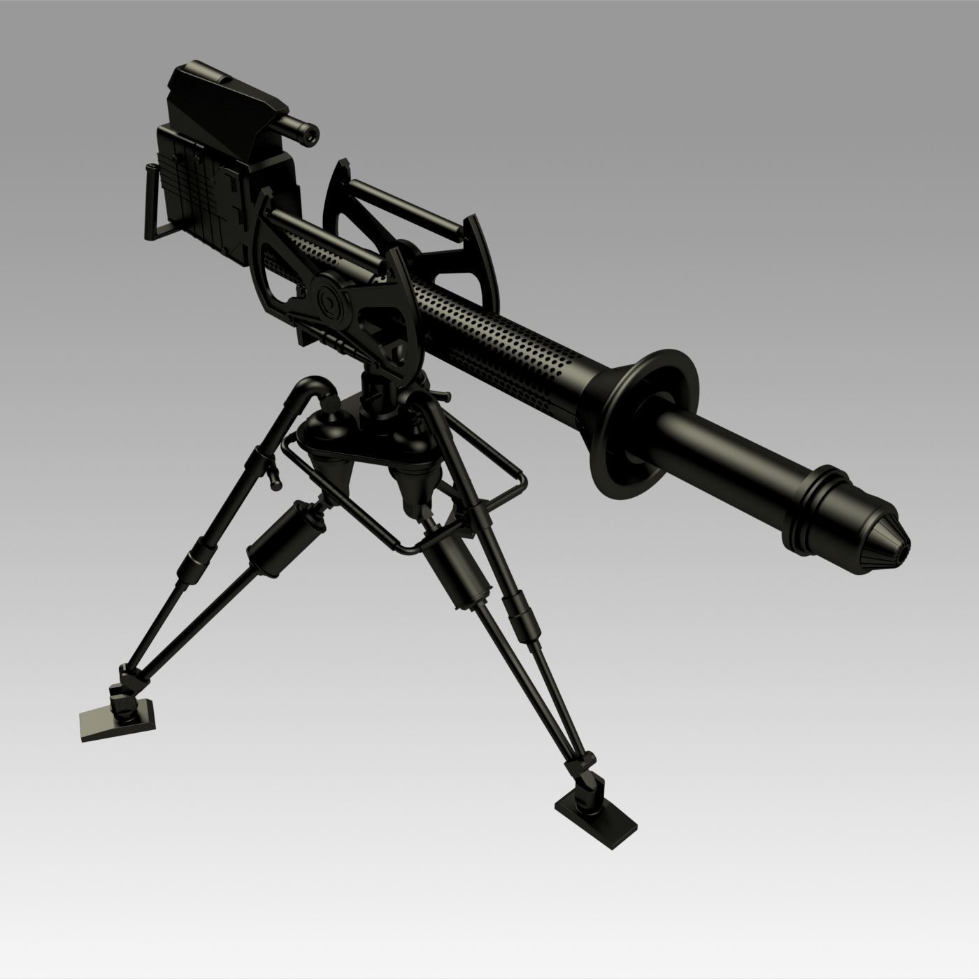 ⭐ E-WEB heavy repeating Blaster - Star Wars Weapons・ STL File for ・Cults