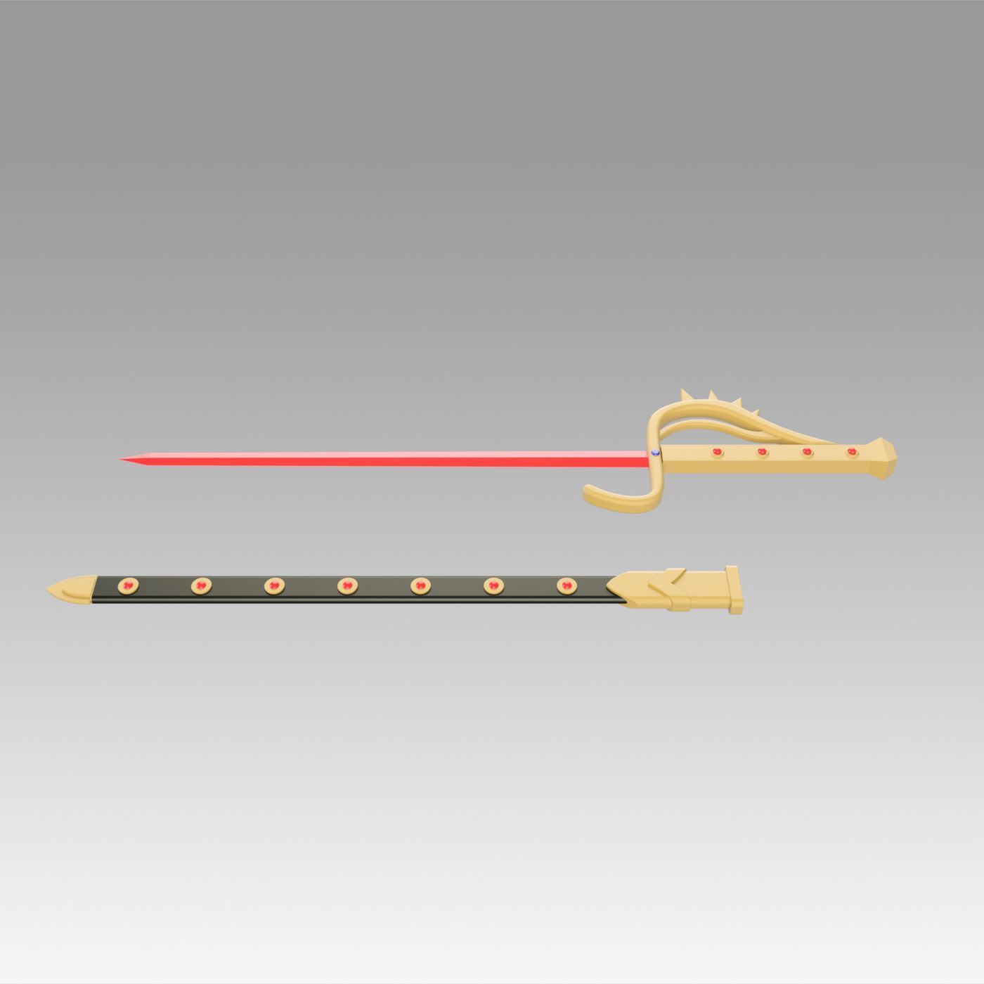 🌙 Kamen Rider Black Shadow Moon Sword Cosplay Weapon Prop・ STL File for ...
