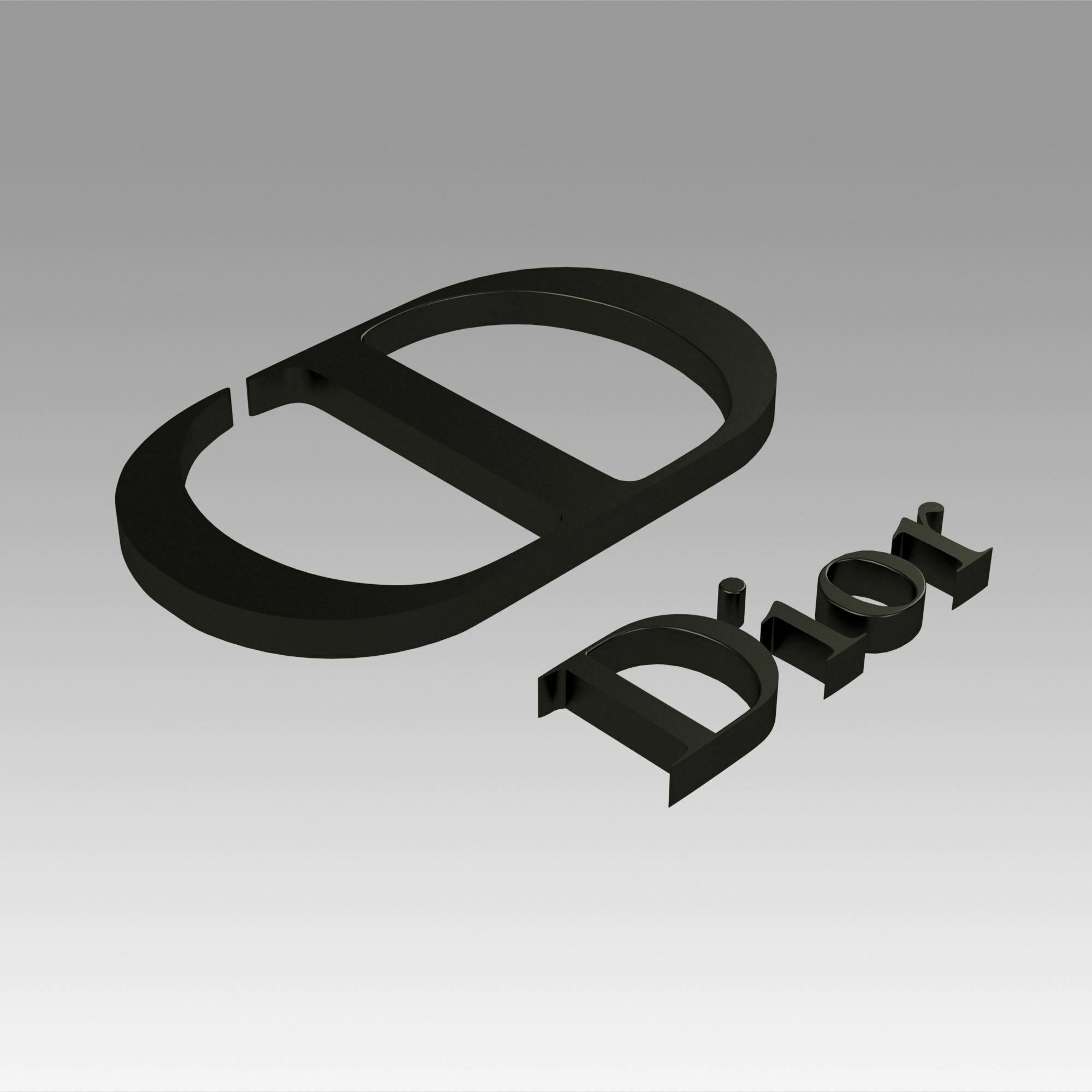 Archivo STL Logotipo de Dior paris 🎭 (OBJ)・Plan para descargar y ...