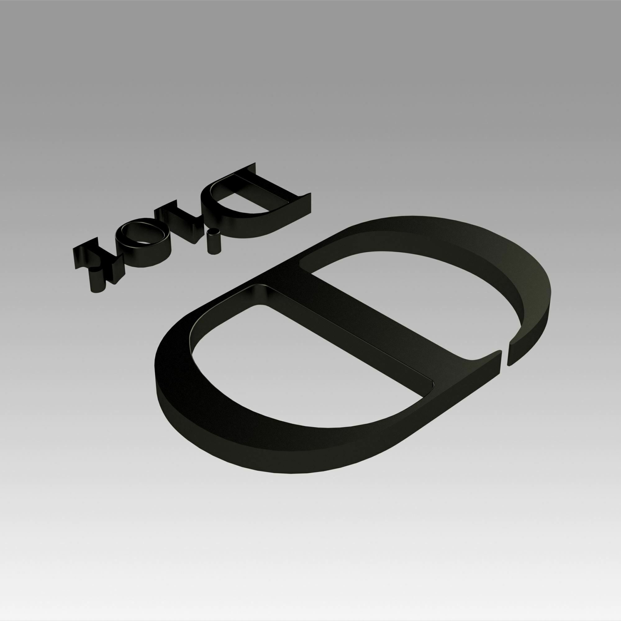 Archivo STL Logotipo de Dior paris 🎭 (OBJ)・Plan para descargar y ...