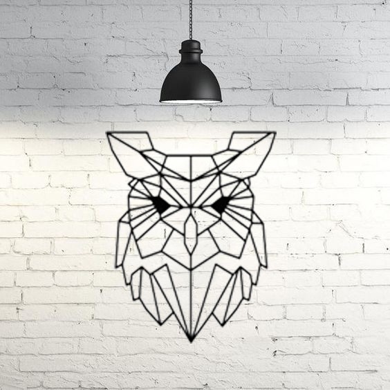Free STL file Geometric Owl 2D 🦉 ・Model to download and 3D print・Cults