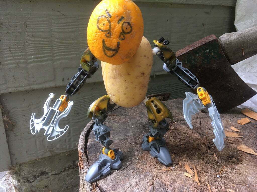 Free STL file Bionicle to Fruit Adapter 🏗 ・Model to download and 3D ...