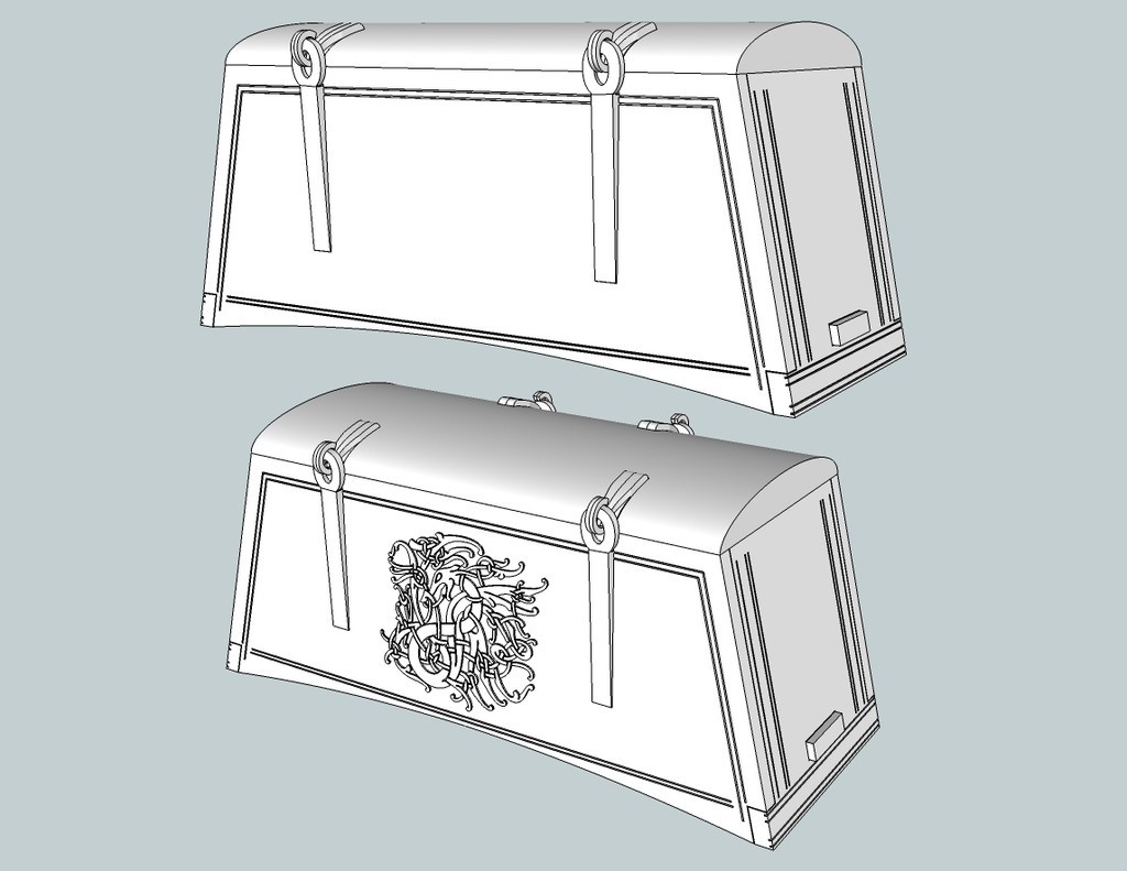 Archivo STL gratis Viking Chest - Hedeby y la versión de fantasía 🏠 ...