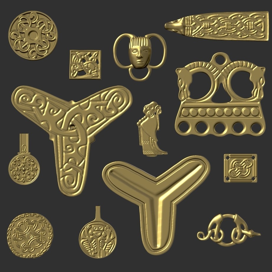 STL file Viking Jewellery Pack 🏴󠁧󠁢󠁳󠁣󠁴󠁿 ・3D printable model to download ...