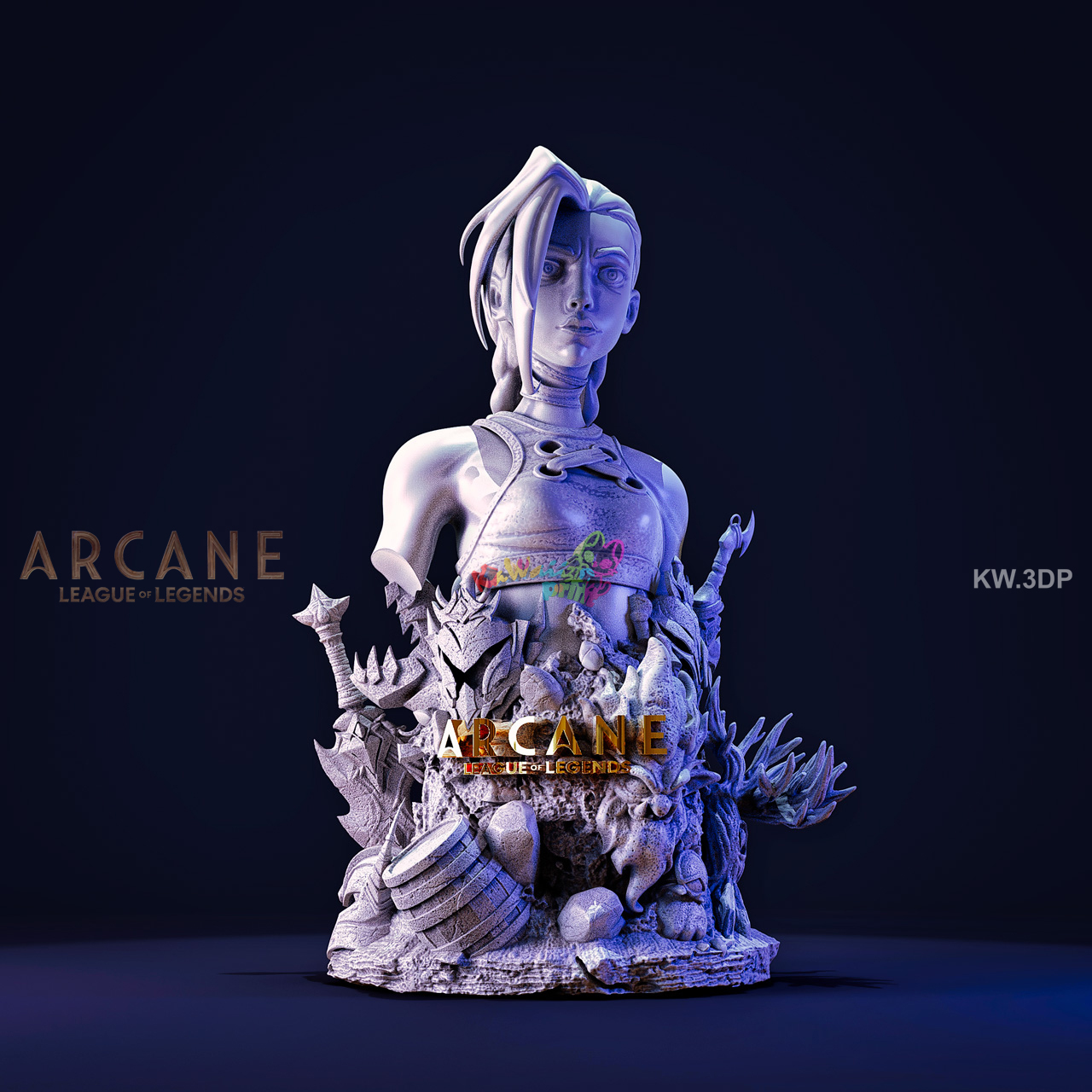 👤 Bust Arcane Jinx・ 3D File for 3D printing・Cults