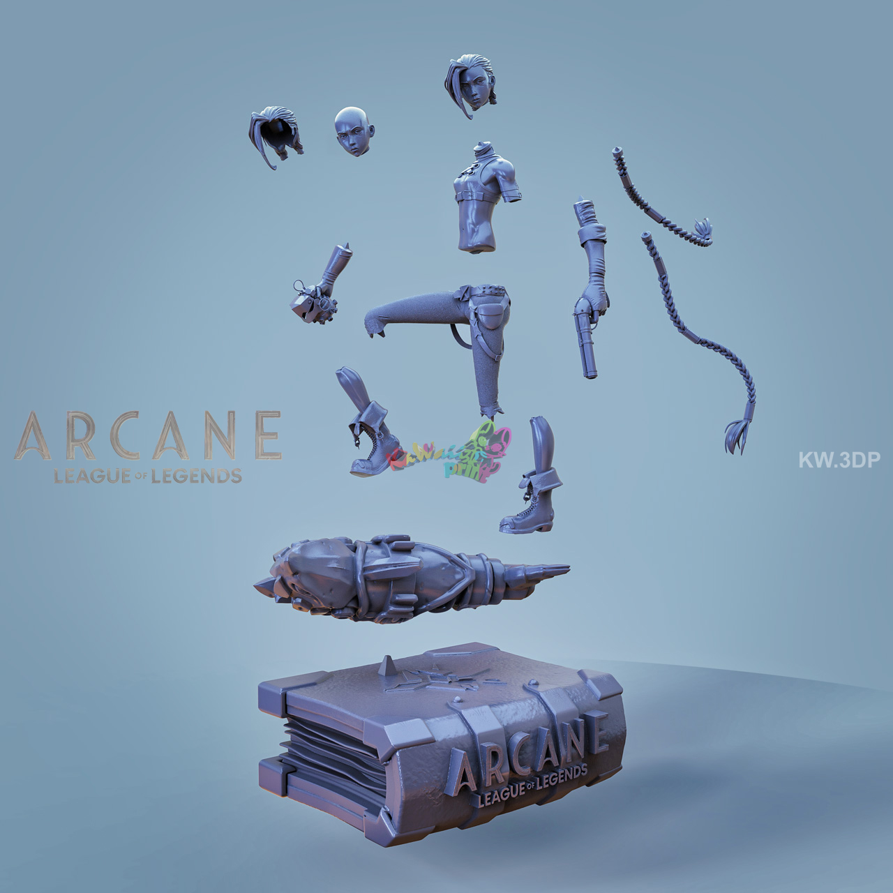 🎬 Arcane Jinx・ 3D File for 3D printing・Cults