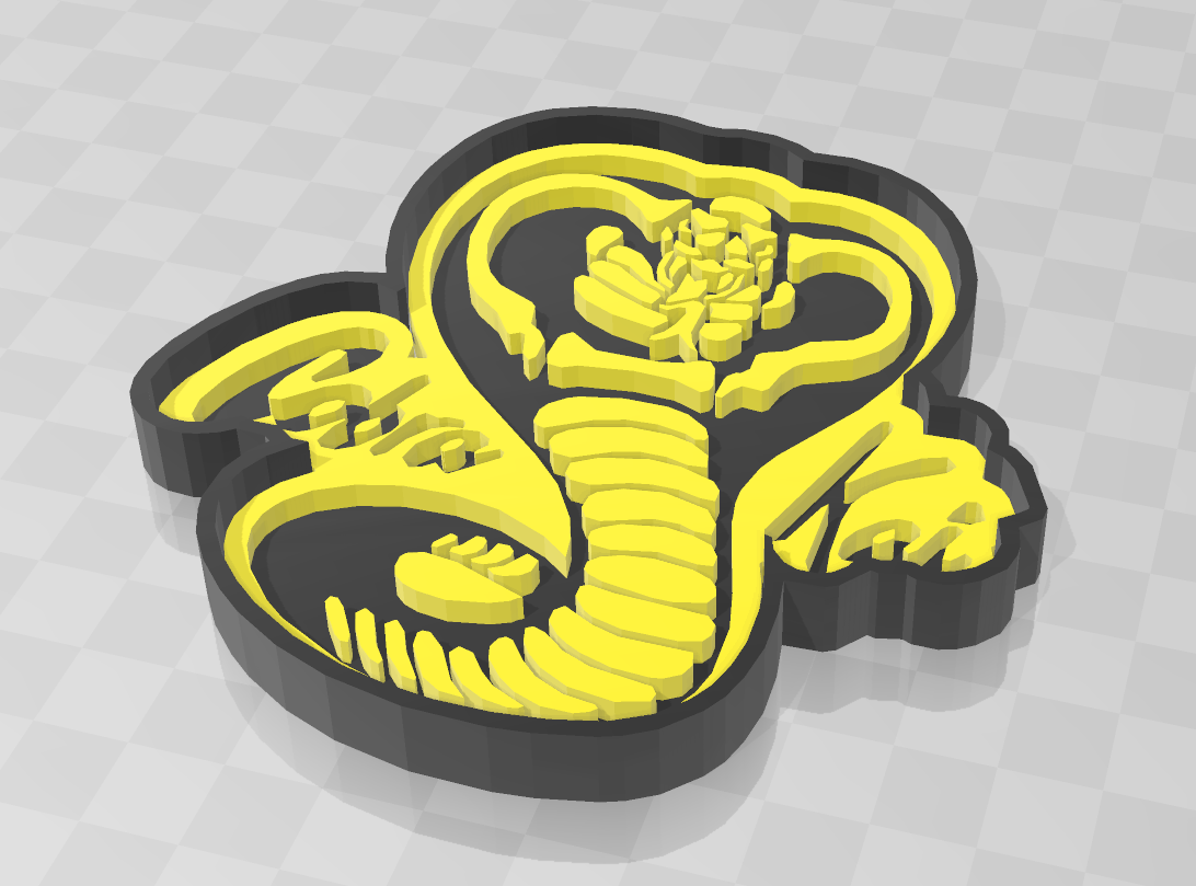 STL file Cobra Kai logo - Karate Kid 🥋 ・3D print design to download・Cults
