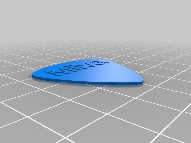 Free STL file Very simple customisable plectrum 🎵 ・Model to download ...