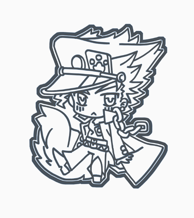 STL file KUJO JOTARO 2 - COOKIE CUTTER - JOJO'S BIZARRE ADVENTURE ...