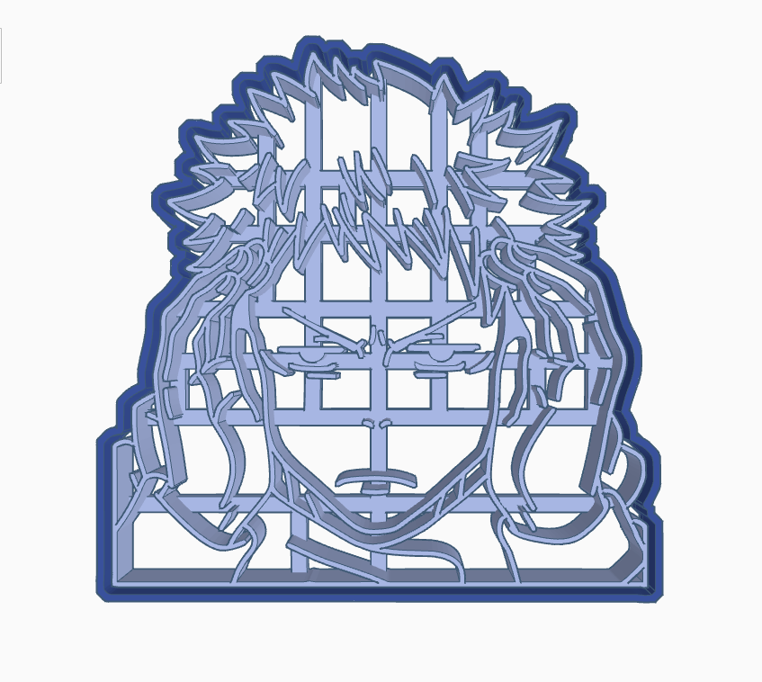 STL file YUJI ITADORI 2 COOKIE CUTTER JUJUTSU KAISEN 🍪 ・3D printing ...