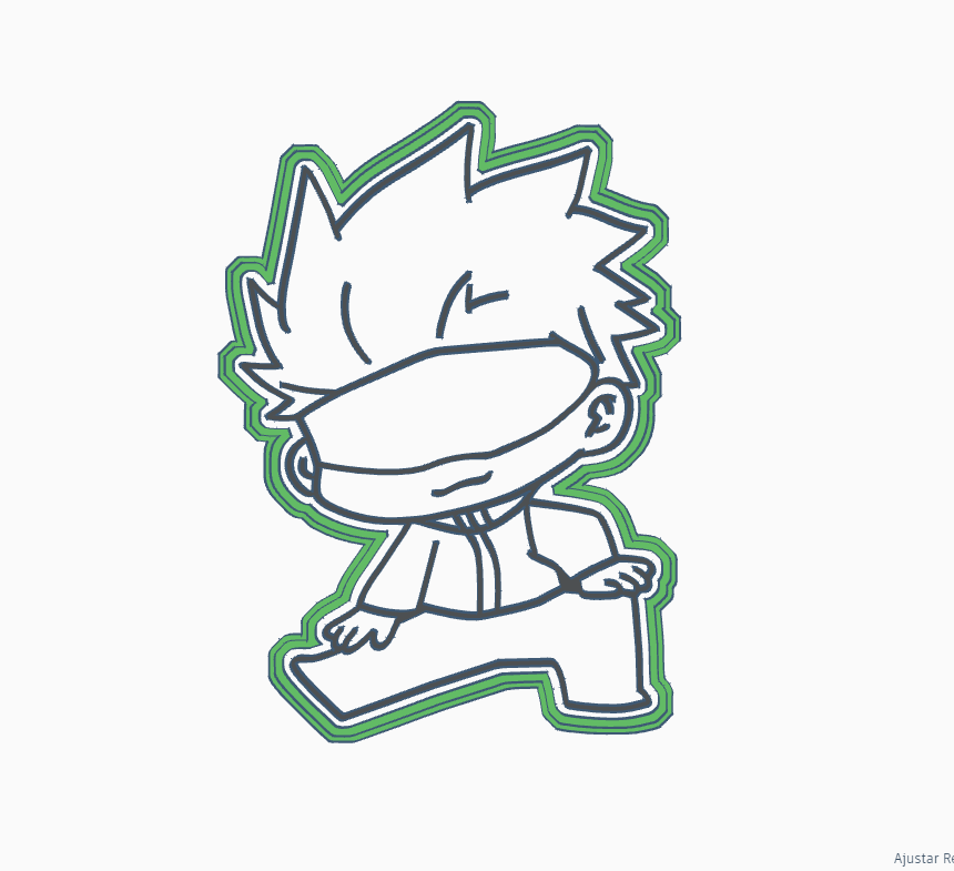 STL file SATORU GOJO 3 COOKIE CUTTER JUJUTSU KAISEN 🍪 ・3D printable ...