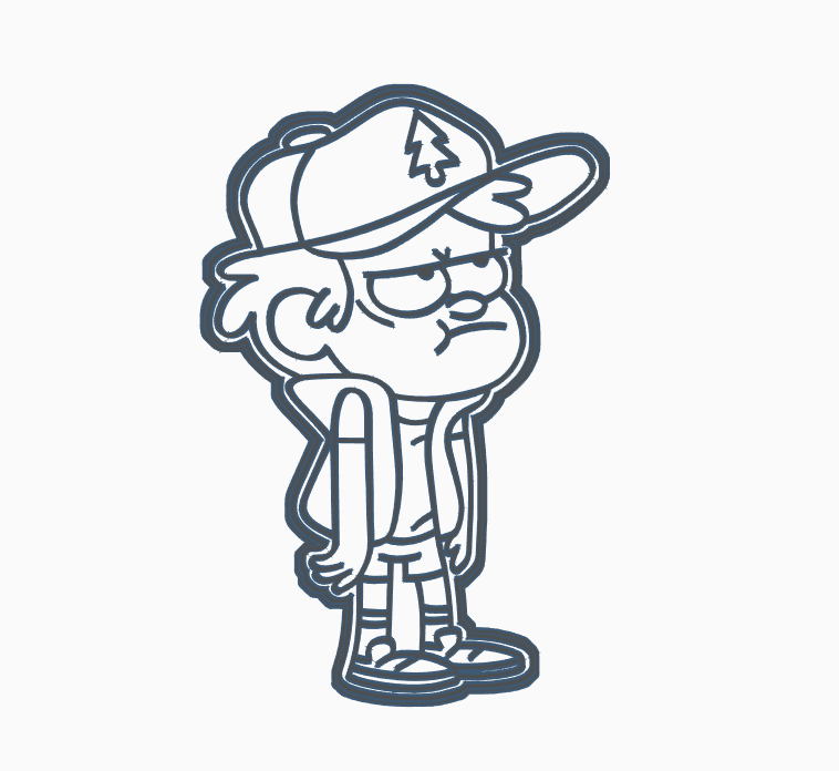 Free STL file DIPPER PINS 2 COOKIE CUTTER GRAVITY FALLS 🍪 ・Design to ...
