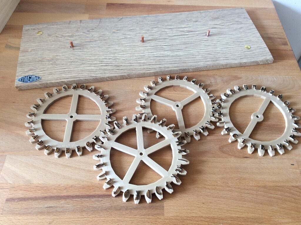 🧩 Enigma wheels・Free STL File for ・Cults