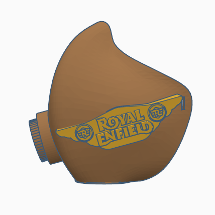 Free STL file ROYAL ENFIELD MASK 🏍️・3D printing design to download・Cults