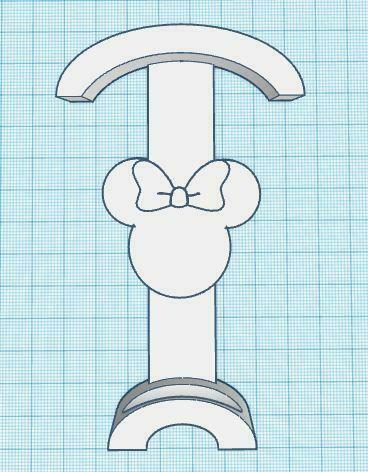 👂 Minnie - LoungeFly/Minnie Ear Display Hook・ STL File for ・Cults