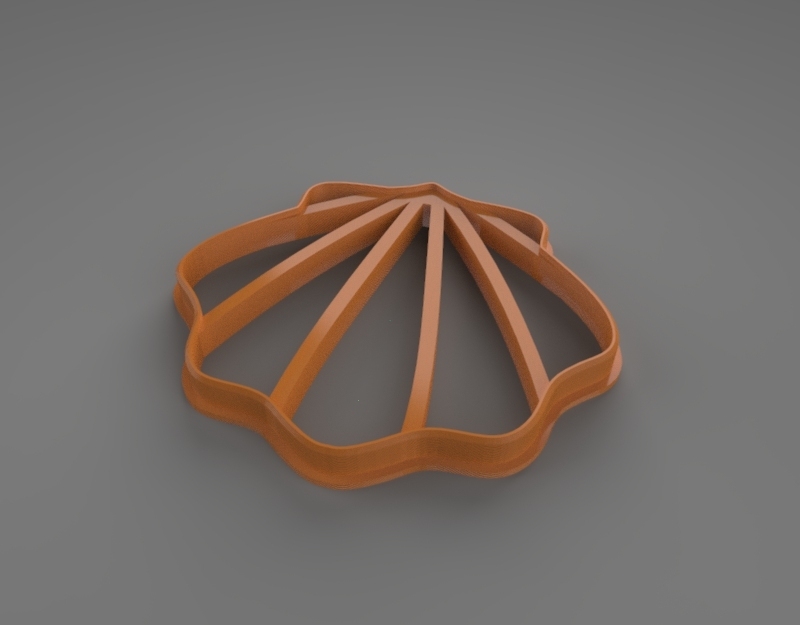 STL file seashell cookie cutter 🍪 ・3D printable model to download・Cults