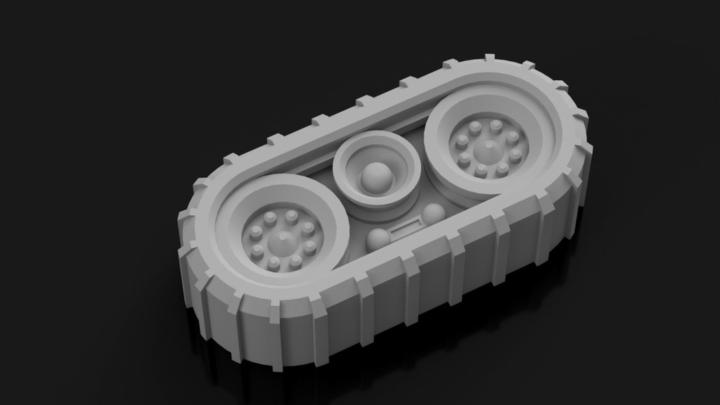 🪖 Short Tank Treads・Free 3D File for ・Cults