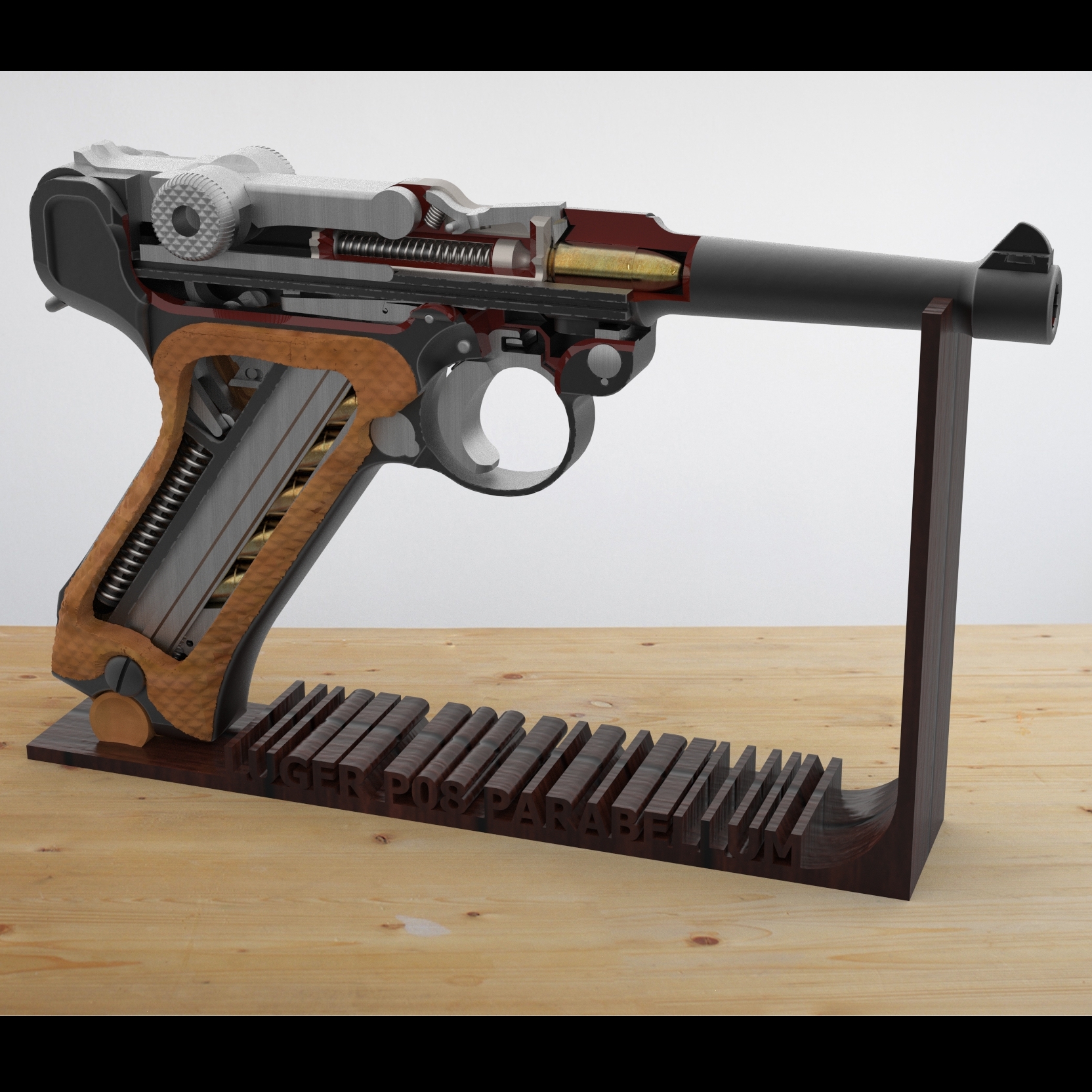 3D file Luger P08 "Parabellum". 🔫 ・3D print design to download・Cults