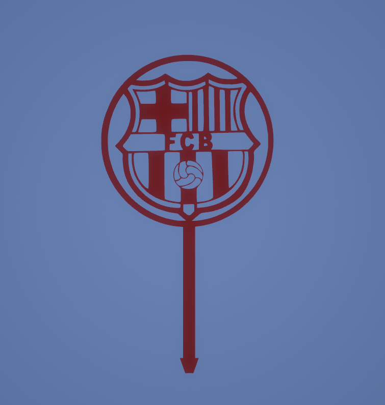 Free STL file BARÇA 🍰 ・3D printer design to download・Cults