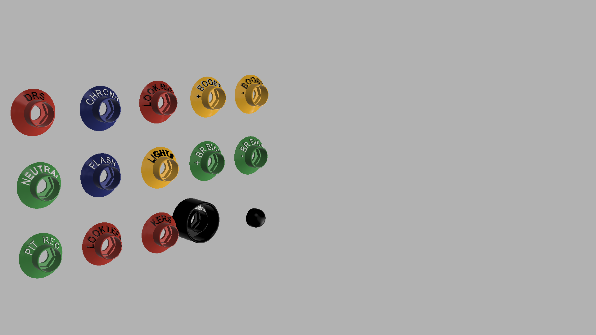 STL file BUTTON COVER AMG STYLE SET1 20mm 📦 ・3D printable model to ...