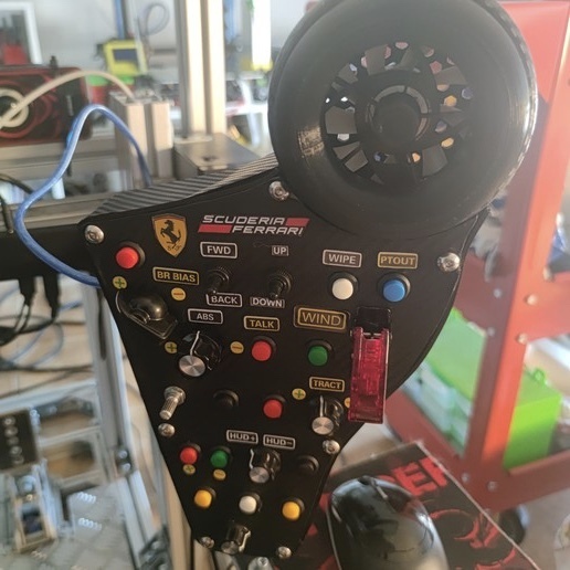 📦 FERRARI 488 BUTTON BOX+WIND SIMULATOR・ STL File for ・Cults