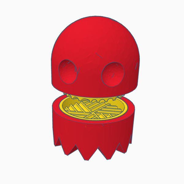 👻 GHOST GRINDER - PAC MAN V2・ STL File for ・Cults