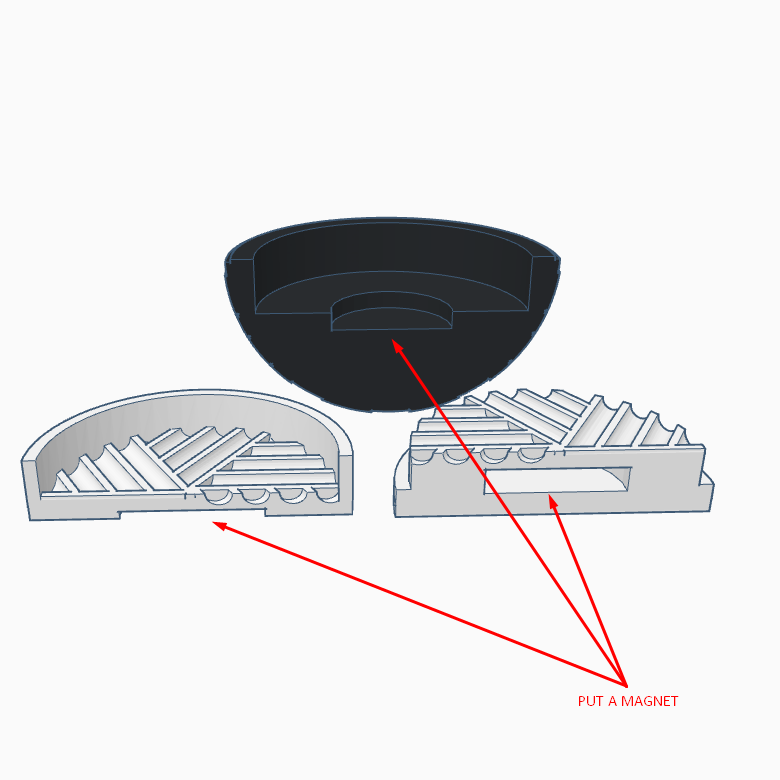👻 GHOST GRINDER - PAC MAN V2・ STL File for ・Cults