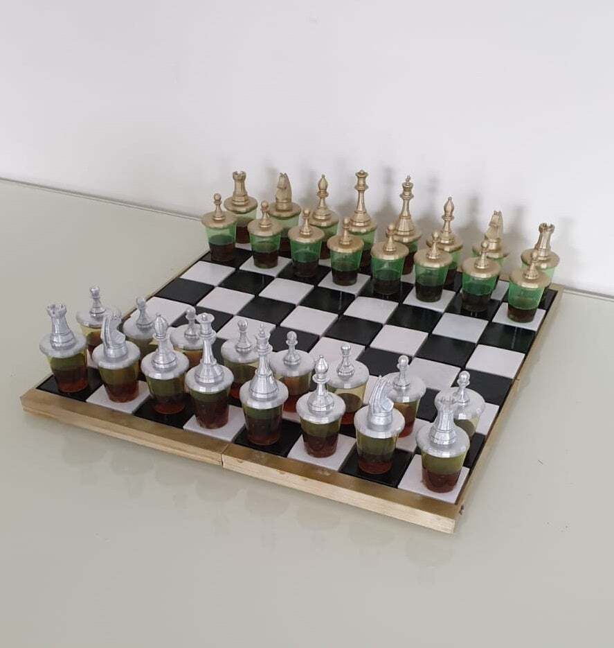 CHESS SHOT ♟️Drinking Game・Free STL File for ・Cults