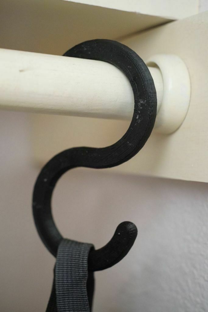 🏢 Customizable s-hook (e.g., for closet rod)・Free 3D File for ・Cults
