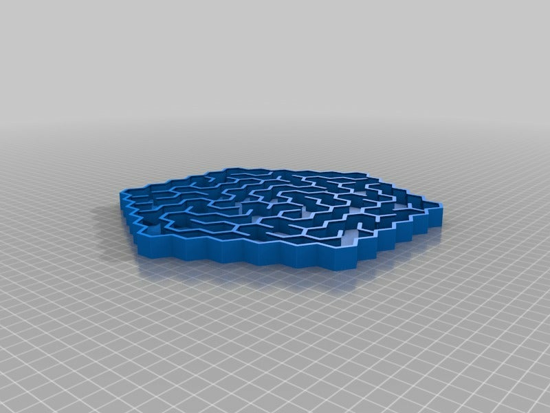 Free STL file Customizable hex maze 🧩 (SCAD)・3D printing template to ...