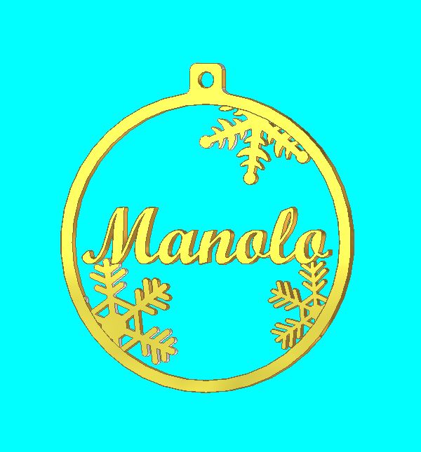 STL file Manolo Christmas tree ball 🎄 ・Model to download and 3D print・Cults