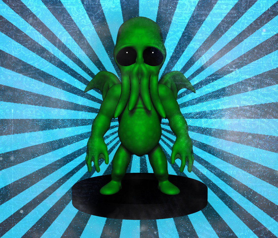 Файл OBJ Cute Cthullu 🎨 ・3D-печатная модель для загрузки・Cults