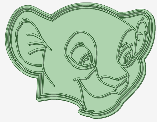 STL file Nala 100 mm Lion King cookie cutter 💯 ・3D print object to ...